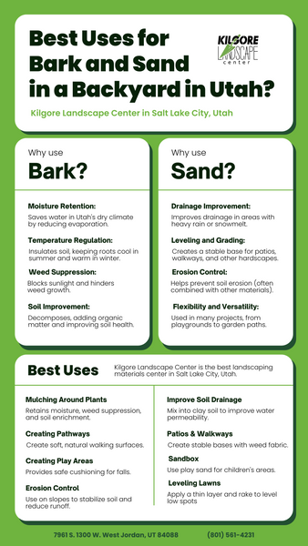 Best Uses For Bark and Sand in a Backyard in Utah? – Asphalt Materials